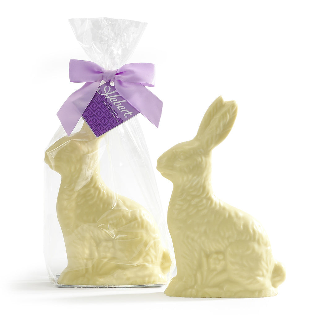 White Chocolate Solid Bunny (5.5oz) — Hebert Candies & Gifts