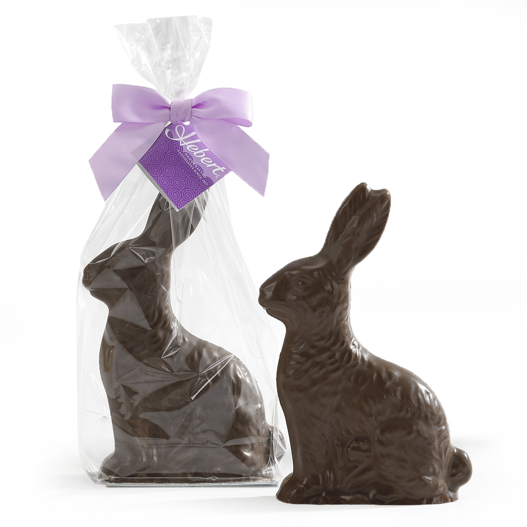 Dark Chocolate Solid Bunny (5.5oz) – Hebert Candies & Gifts