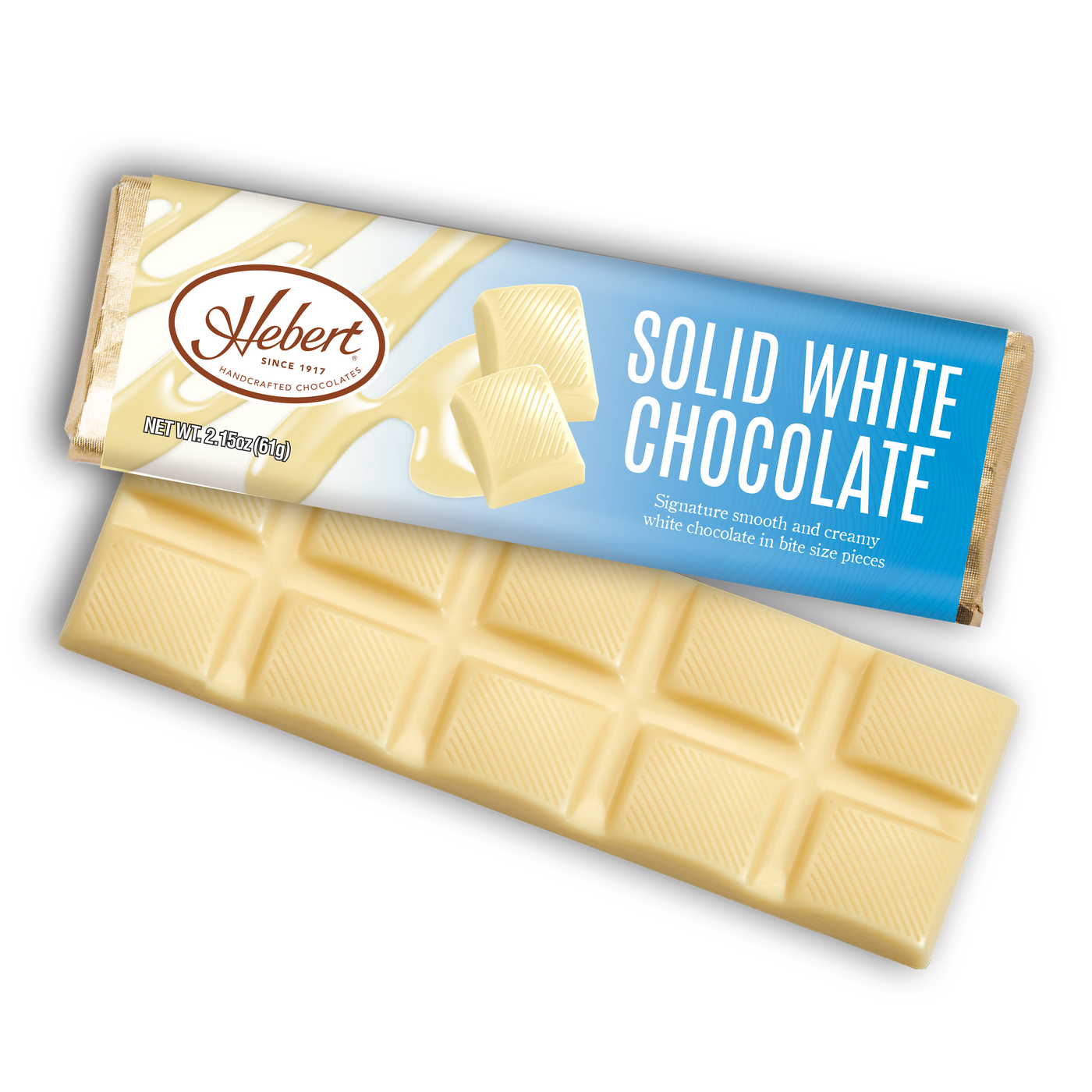 Solid White Chocolate Bar (1.8oz) — Hebert Candies & Gifts