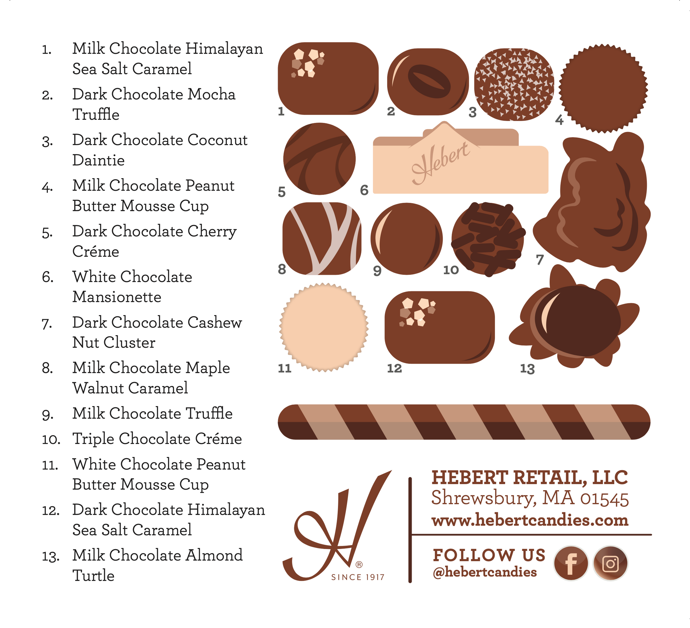 Fancy Assortment (1/2lb) — Hebert Candies & Gifts