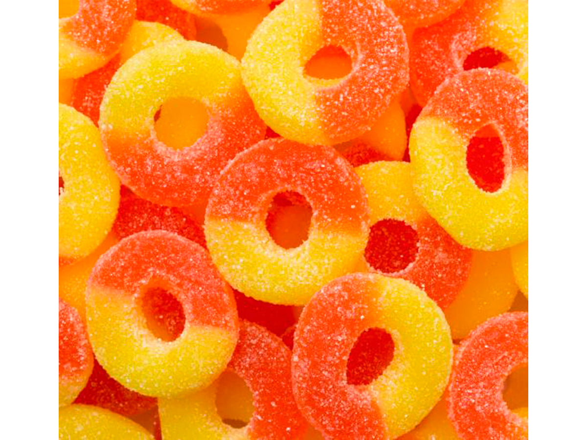 Gummy Rings (Peach) — Hebert Candies & Gifts